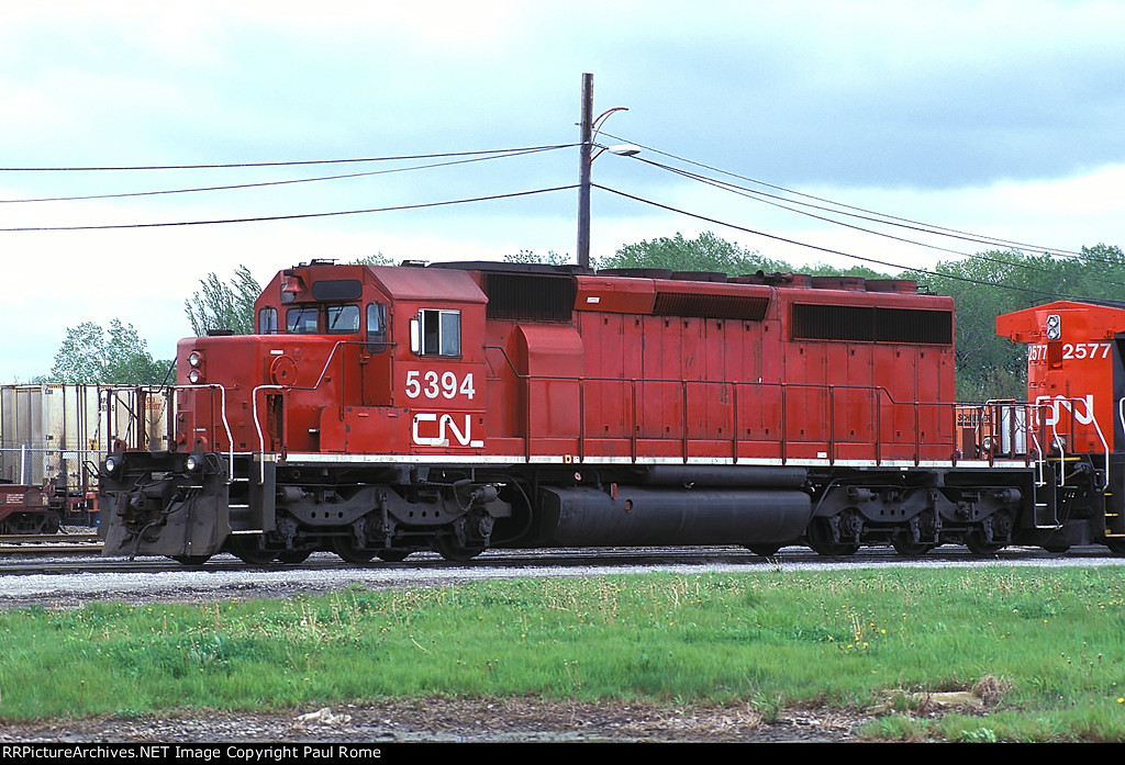 CN 5394, EMD SD40-2, ex CP 5861, on the UP at Yard Center Yard